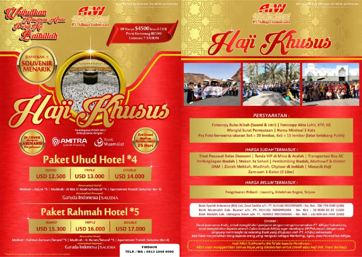 Paket Haji Khusus - Travel Umroh Haji Alhijaz Indowisata